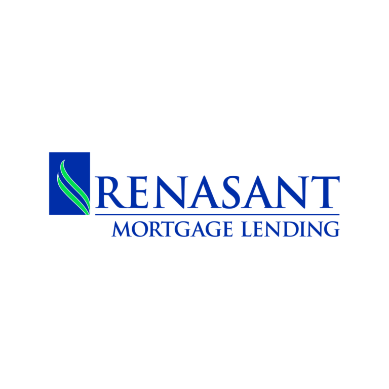 Renasant Mortgage Logo Full Color Blue Wordmark - First Tee - Greater ...